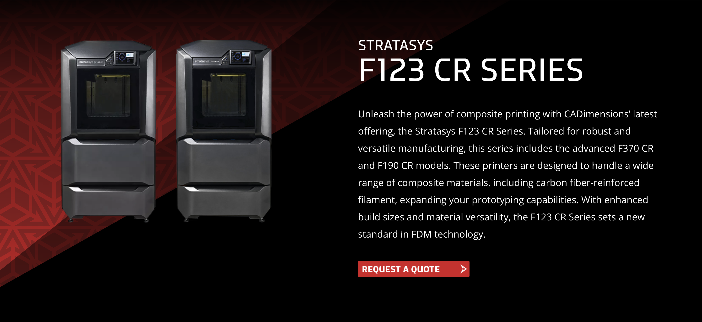 Stratasys F123 CR Series - CADimensions